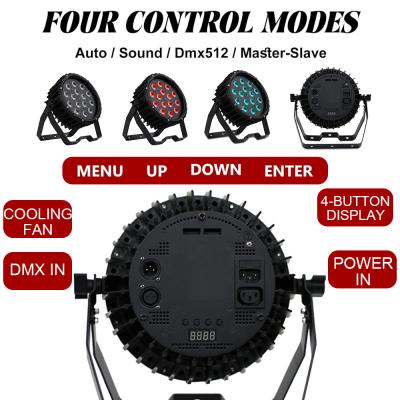 Cina Illuminazione Led Buona Qualità 90w rgbw 4in1 Dmx Controllo Par Luce Per Evento Festa di Nozze in vendita