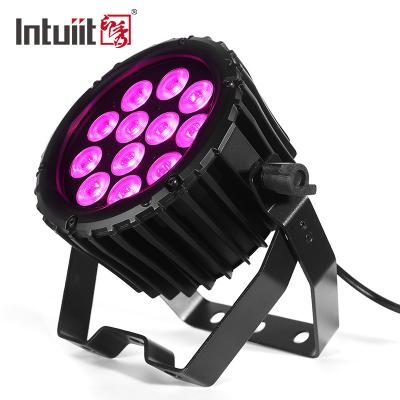 China LED Par 12x3W RGBW Full Color 4IN1 RGBW 4IN1 Party Par Light Led Flat Par Wall Washer Light for sale