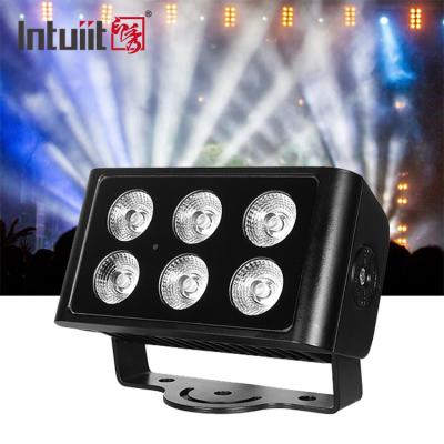 중국 방수 RGBW LED 홍수 조명 RGBW 4in1 도시 색상 조명 6 * 5w 야외 LED 벽 세척기 스테이지 조명 판매용
