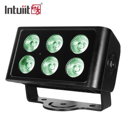 China Waterproof RGBW LED Flood Light RGBW 4in1 City Color Light 6*5w Outdoor LED Wall Washer Stage Lights for sale