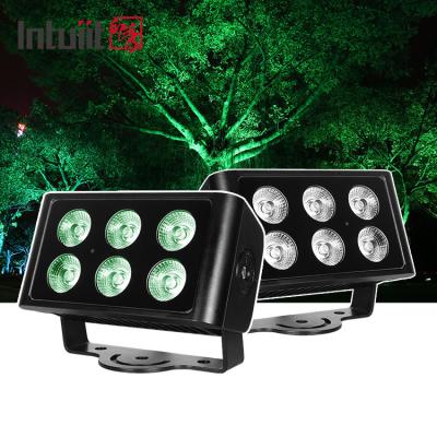 China 6x5w RGBW 4 en 1 luz de inundación LED IP65 resistente al agua Flat Spotlight Outside Performance Fondo DJ Disco Stage Par Light en venta