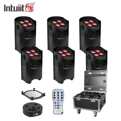 Cina Feste di nozze Luce IP54 Acqua resistente Batteria Uplight RGBW 4in1 Par IR telecomando per evento Show Concerto in vendita