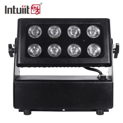 China Waterproof Battery Powered City Color Wash lighting Projector 8X15W RGBW leds DMX512 Control led stage lights for sale
