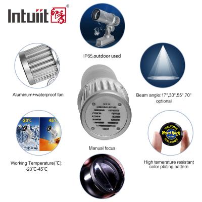 China 60W Lâmpada de Projector LED de Câmbio de Cor Logotipo Personalizado Publicidade Interior e Externa Gobo Projector Logotipo de Luz Padrão Personalizado à venda