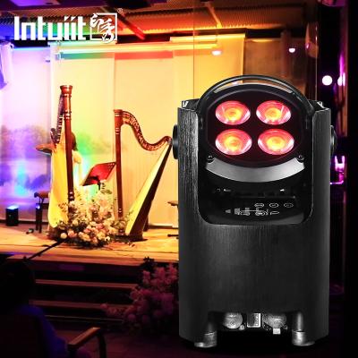 Cina 4x12W 4-in-1 RGBW Dj Wedding Battery Powered LED Uplight WIFI Wireless Dmx discoteca Stage par Lights in vendita