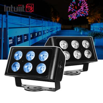 Building Facades 6x5W IP65 LED Architectural Decorative Light Narrow Beam Lamp Square Outdoor Spotlight Floodlight