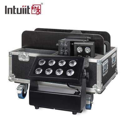 China Waterproof Battery Powered City Color Wash lighting Projector 8X15W RGBW leds DMX512 Control led stage lights for sale