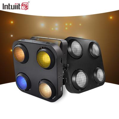 중국 스테이지 라이트 야외 4X90W COB 앰버 따뜻한 흰색 관객 LED 블라인드 라이트 판매용