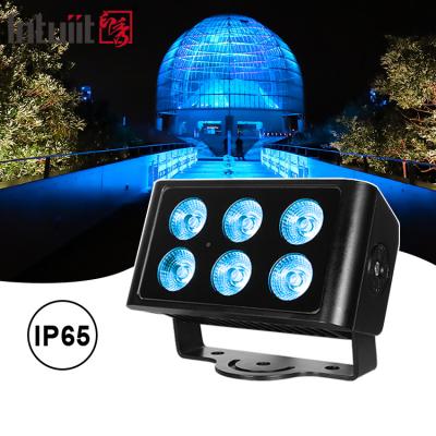 China 6x5W 4in1 RGBW LED DMX Luces de lavado de pared IP65 LED exterior luz de color de la ciudad en venta
