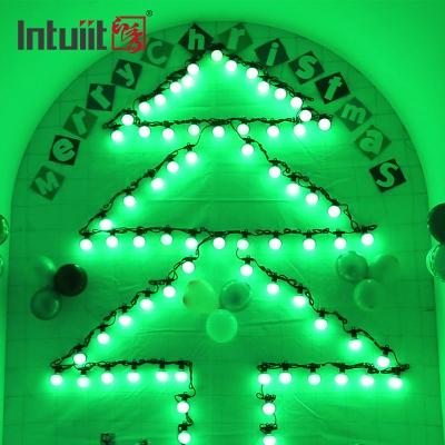 China Iluminação de férias Luz de lâmpada LED com fio de pixel Luz LED à prova d'água Dmx Rgbw Multi-Colour String Luz de fio de lâmpada LED de Natal à venda