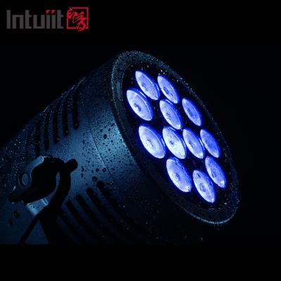 Cina IP65 Acque resistenti all'aria aperta DJ Stage Light 12x20W RGBWA UV 6in1 Aluminum LED Par Noiseless Disco Wash Effect con DMX512 in vendita