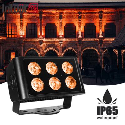 Cina DMX512 6x5W RGBW 4in1 IP65 DJ impermeabile Wedding Stage City Wall Washer Outdoor LED Wash Flood Light in vendita