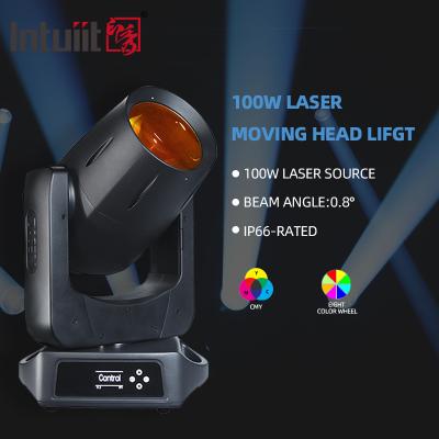 China 100W Laser Light Source Customized Stage Prism Laser Beam 100w DMX512 Controlled Light Moving Head Laser Light IP66 for sale