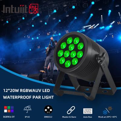 China IP65 LED Par Light Waterproof IP65 Rated Outdoor 12x20W RGBWA-UV 6in1 Stage Light DMX512 for sale