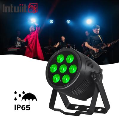 Cina Faretto Par LED esterno IP65 impermeabile RGBWA-UV DMX 512 6 in 1 da 7*20W in vendita