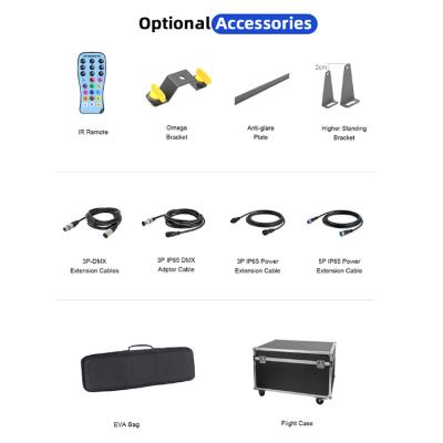 China IP20 Led Up Lights Battery Power LED Wall Wash 12x2w RGBW 4in1 Stage Bar Light Sound Control Lighting for sale