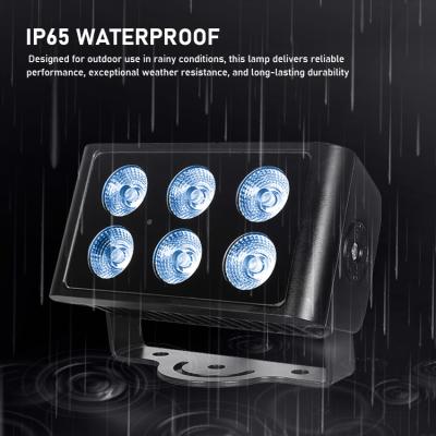 IP65 防水 6x5W LED DJ PAR ウォールウォッシャー フラッドライト アルミニウムボディ 屋外照明 都市カラー装飾および建物用