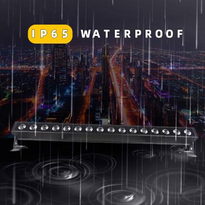 Китай 16*5W Красочный стиральный прибор для стен IP65 Внешний декоративный светодиод Линейный наружный стенный прожектор Здание Rgb Освещение Инженерные линейные огни продается