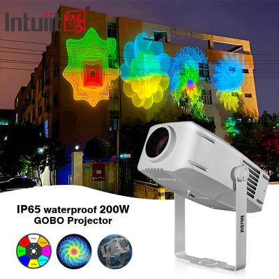China 200W Logo Projector Outdoor Wall Advertising Lights Rotate Image for Building for sale