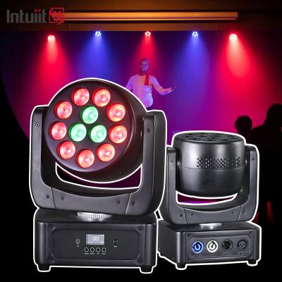 China LED Wash Moving Head MINI 12*8W Stage Lighting DMX512 Sound Activated Moving Head Lights for sale