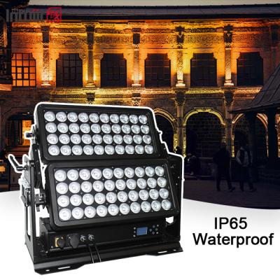 China Outdoor LED 800W Stage Lighting Double Layer Strobe City Color Lighting Wall Wash LED Floodlight for Bar DJ Building Decoration IP65 DMX for sale