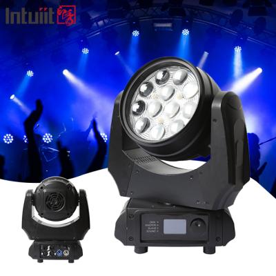 China Hot Sale LED Moving Head Wash Light 12x10W RGBW 4in1 DMX512 Professional Stage Dyeing Lamp for Wedding Party KTV for sale