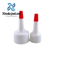 China PP Pointed Bottle Cap Plastic Spout Pouch Cap Color Long Nozzle for sale