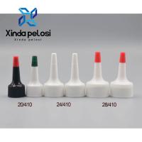 China PP Pointed Bottle Cap Plastic Spout Pouch Cap Color Long Nozzle for sale