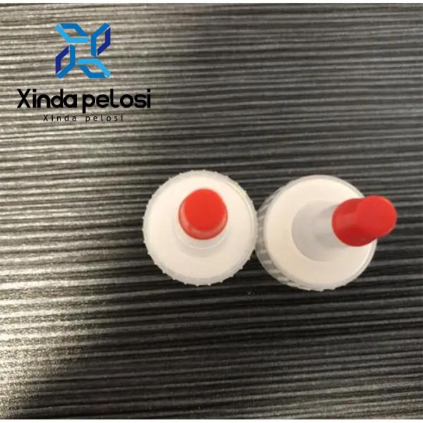 Quality 24/410 Plastic Twist Top Cap Black And White Plastic Disposable Dropper Needle for sale