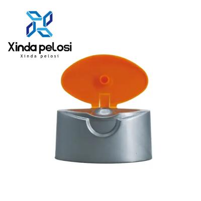 China 25mm 2 Colors Plastic PP Oval Flip Top Cap Mould Snap On Cap For Shampoo Bottle for sale