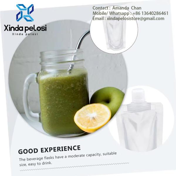 Quality Food Grade Material Safe Foil Stand Up Pouches With Natural Suction Nozzle for sale