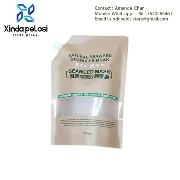 Quality Food Grade Material Safe Foil Stand Up Pouches With Natural Suction Nozzle for sale