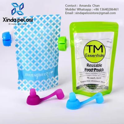 China Sacchetti di plastica personalizzati riciclabili antiodore Stand Up Spout Packaging Bag In vendita con cerniera for sale