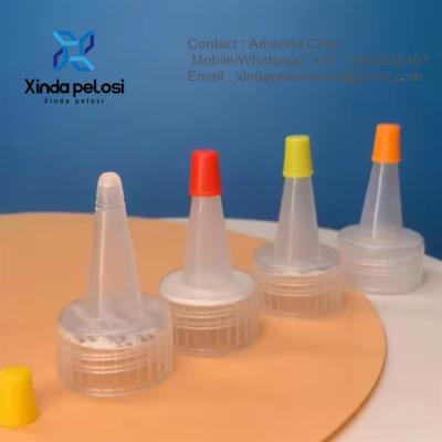 중국 공장 무료 샘플 LDPE HDPE 압축 노즐 트위스트 플라스틱 스푸이트 요커 캡 병 판매용