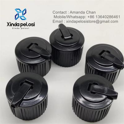 China Groothandel op maat PP Zwart en Wit Torretvorm Plastic Cap Double Wall Screw Cap Lid Te koop