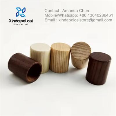 China Custom New Design Wood Perfume Cover Perfume Bottle Cap For Perfume Bottle Diffuser for sale
