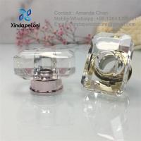 China Stock Rectangular Glass Perfume Bottle Clear Cap For Perfume Bottles for sale