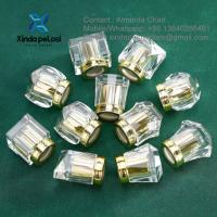 China Stock Rectangular Glass Perfume Bottle Clear Cap For Perfume Bottles for sale
