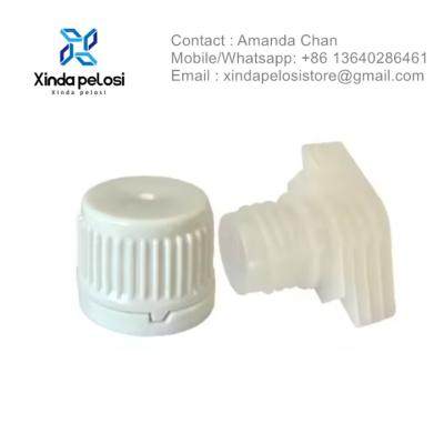 China Custom Plastic Fitment Spout And Cap Lid For Doypack Spout Pouch Packaging for sale