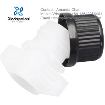 China Custom Plastic Fitment Spout And Cap Lid For Doypack Spout Pouch Packaging for sale