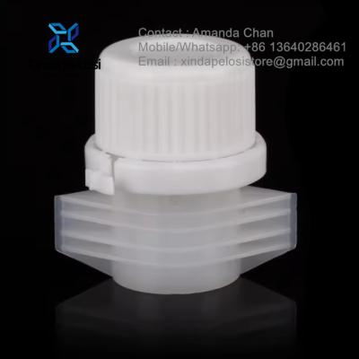 China Custom Plastic Fitment Spout And Cap Lid For Doypack Spout Pouch Packaging for sale