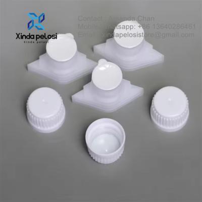 China Custom Color Doypack Spout Plastic Screw Spout And Cap On Sale For Big Liquid Food Bag for sale