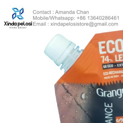China Liquid Soap Packaging Bag Printed Plastic Laundry Detergent Stand Up Pouch Bags for sale