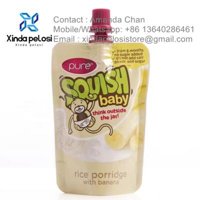 China Standing Pouch Resealable Drinks Packaging Bag Body Scrub Spout Pouch For Sale for sale