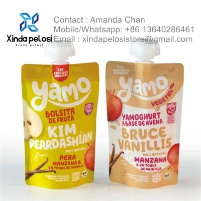 China Squeeze Energy Drink Food Spout Pouches,Biodegradable Stand Up Pouches for sale