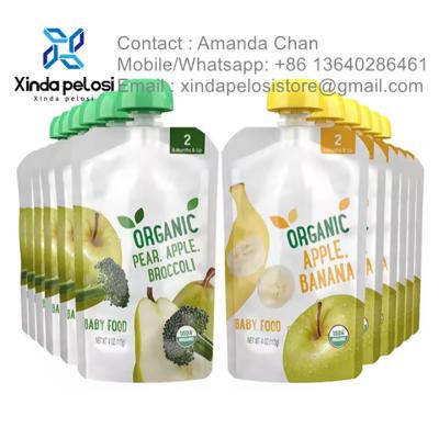 China Squeeze Energy Drink Food Spout Pouches,Biodegradable Stand Up Pouches for sale