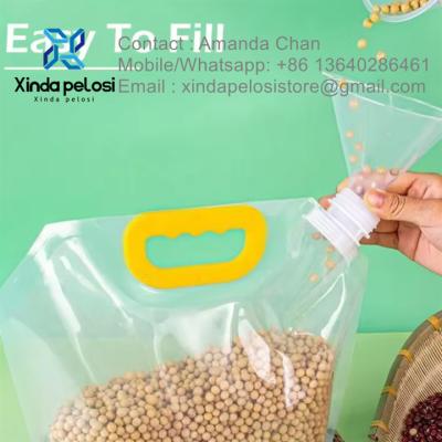 China Custom Stand Up Pouch Bag With Large Capacity Plastic Stand Up Pouches For Juice Packaging for sale
