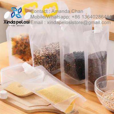 OEM de alta calidad de plástico de jugo de agua líquido de costumbre bolso de agua de salida de soporte bolso de té de salida de salida para la venta