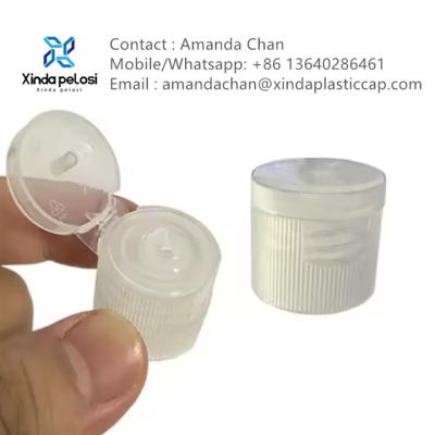 China Small Clear Lotion Plastic Bottle Cap Flip Top Bottle Cap For Spray Bottle for sale