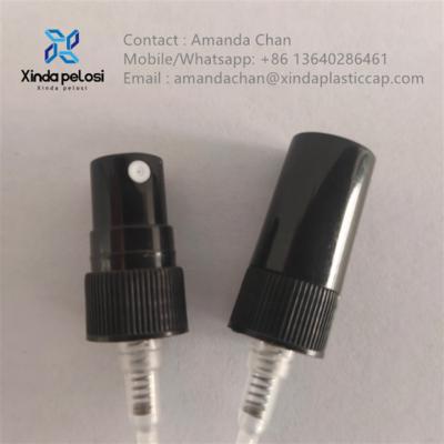 China Black Perfume Spray Pump Plastic Fine Mist Sprayer For Personal Care Products Te koop
